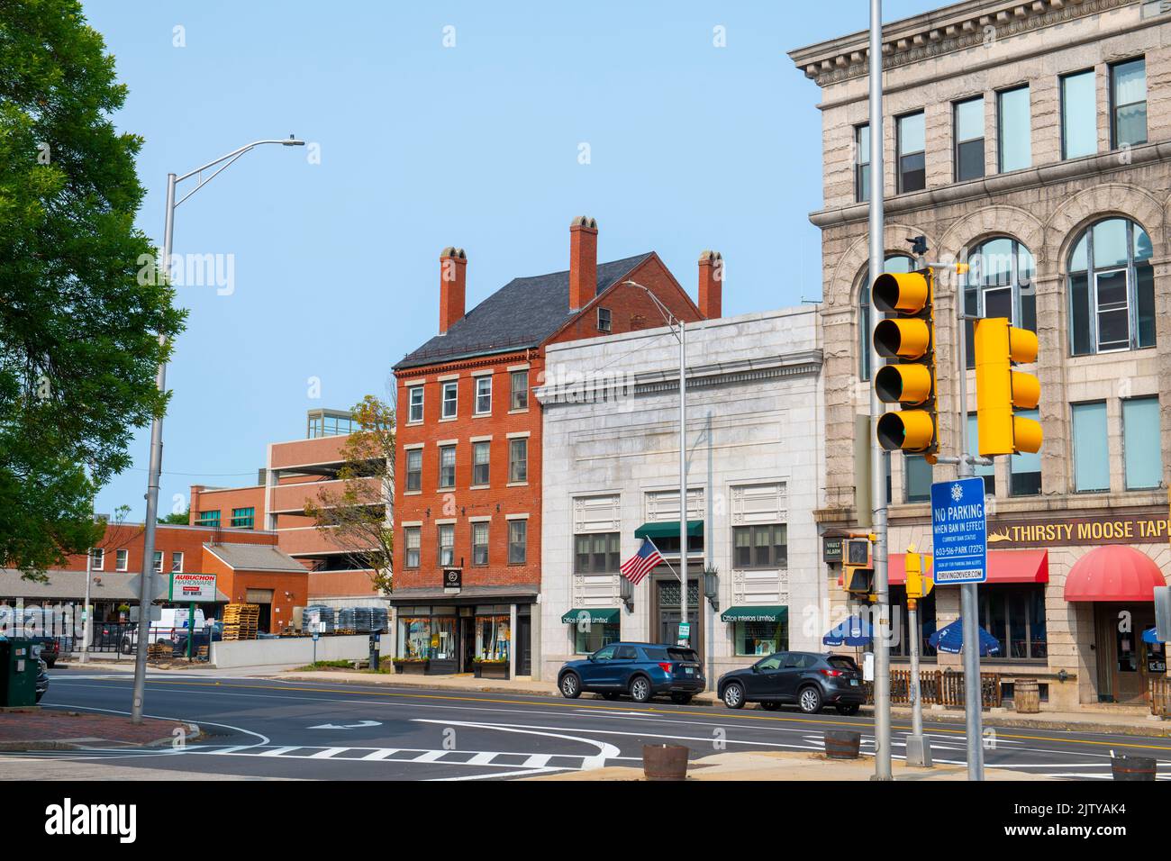 Historic commercial building at 85 Washington Street at Central Avenue ...