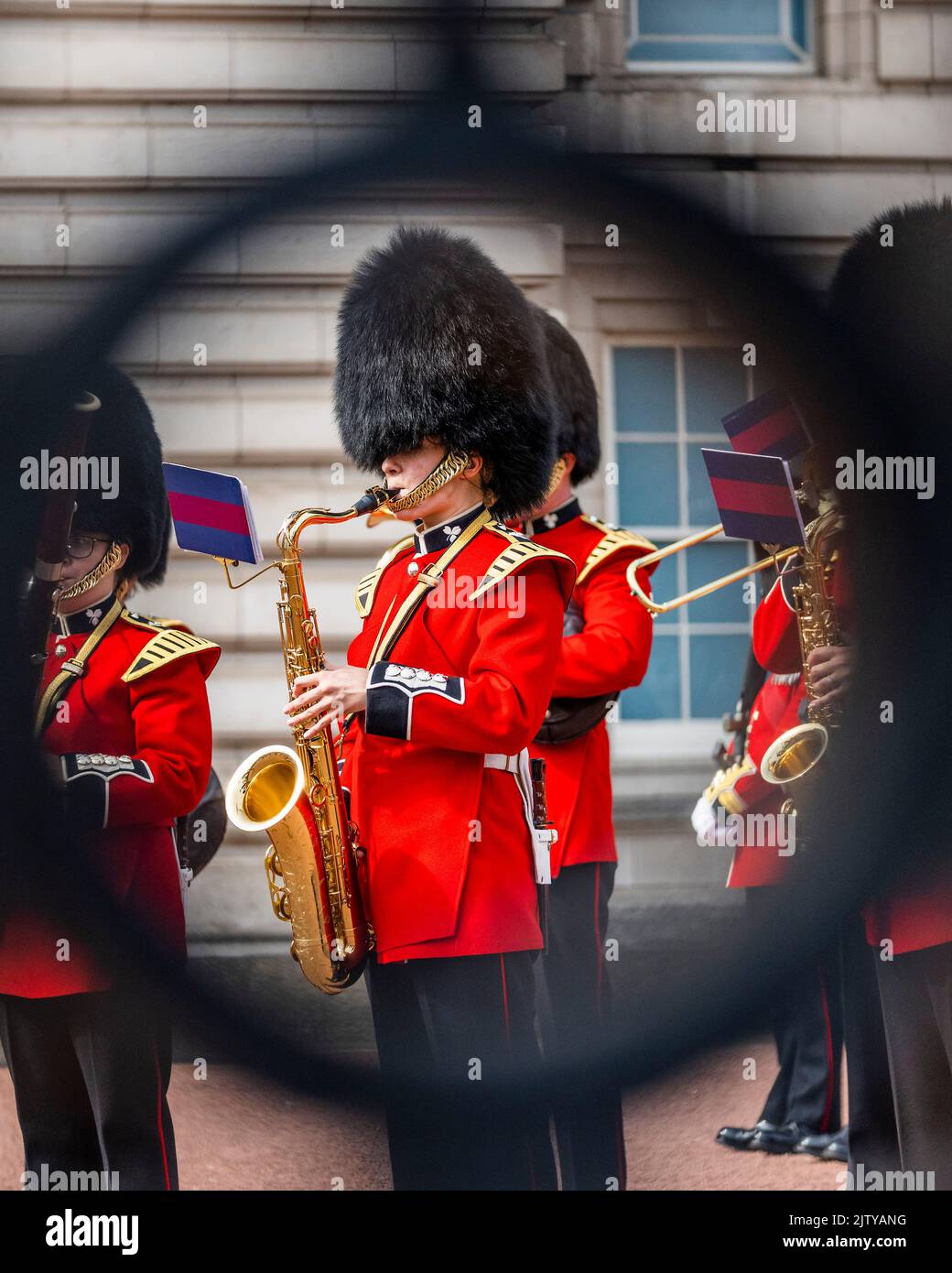 London, UK. 2nd Sep, 2022. The Irish Guards form two new Companies and ...