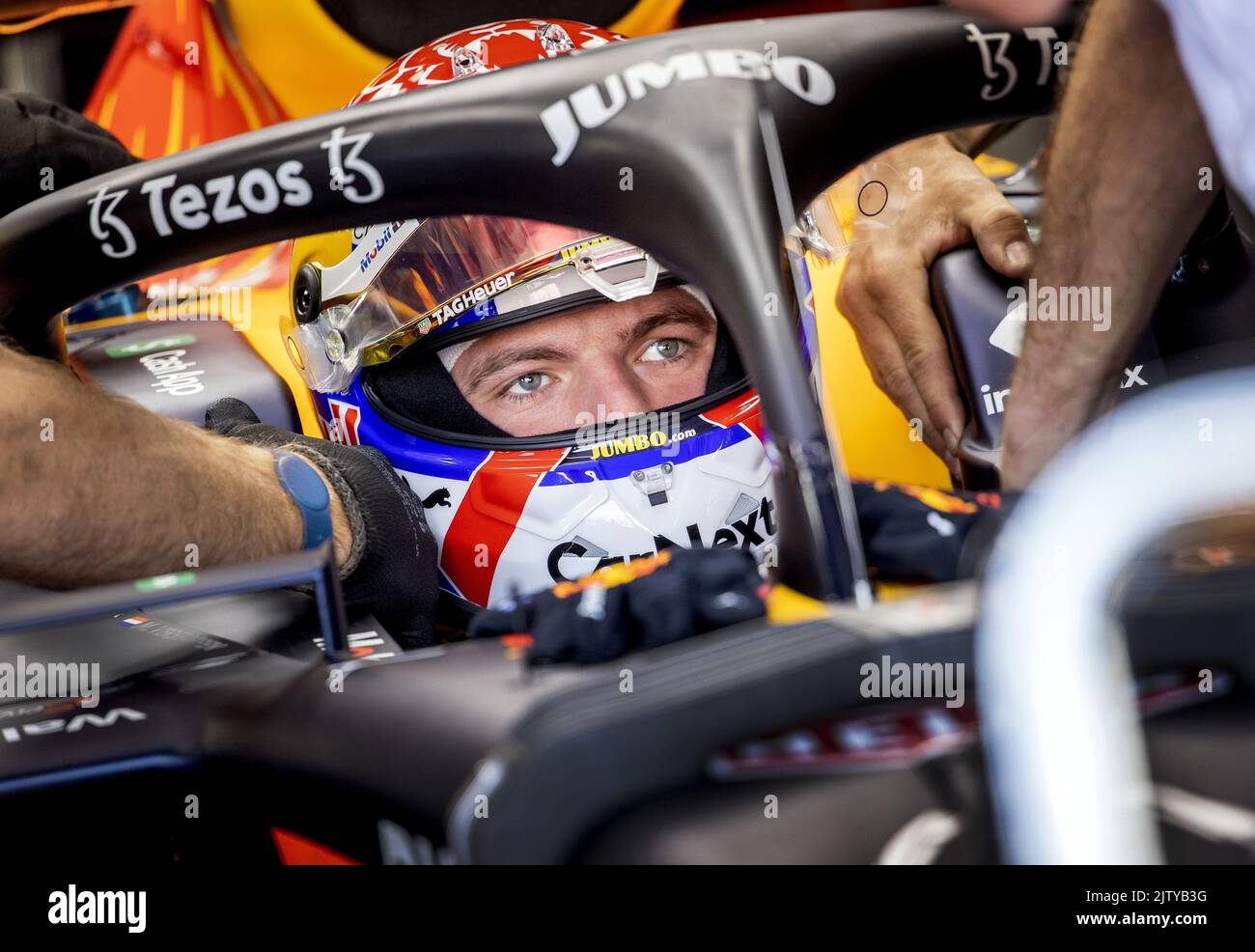 Zandvoort, Netherlands. 02nd Sep, 2022. ZANDVOORT - Max Verstappen (Red Bull Racing) during the ...