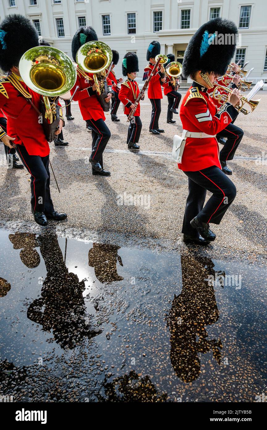 London, UK. 2nd Sep, 2022. The Irish Guards form two new Companies and ...