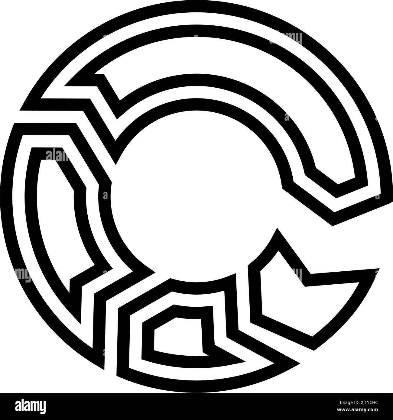 circle arrow line icon vector illustration Stock Vector Image & Art - Alamy