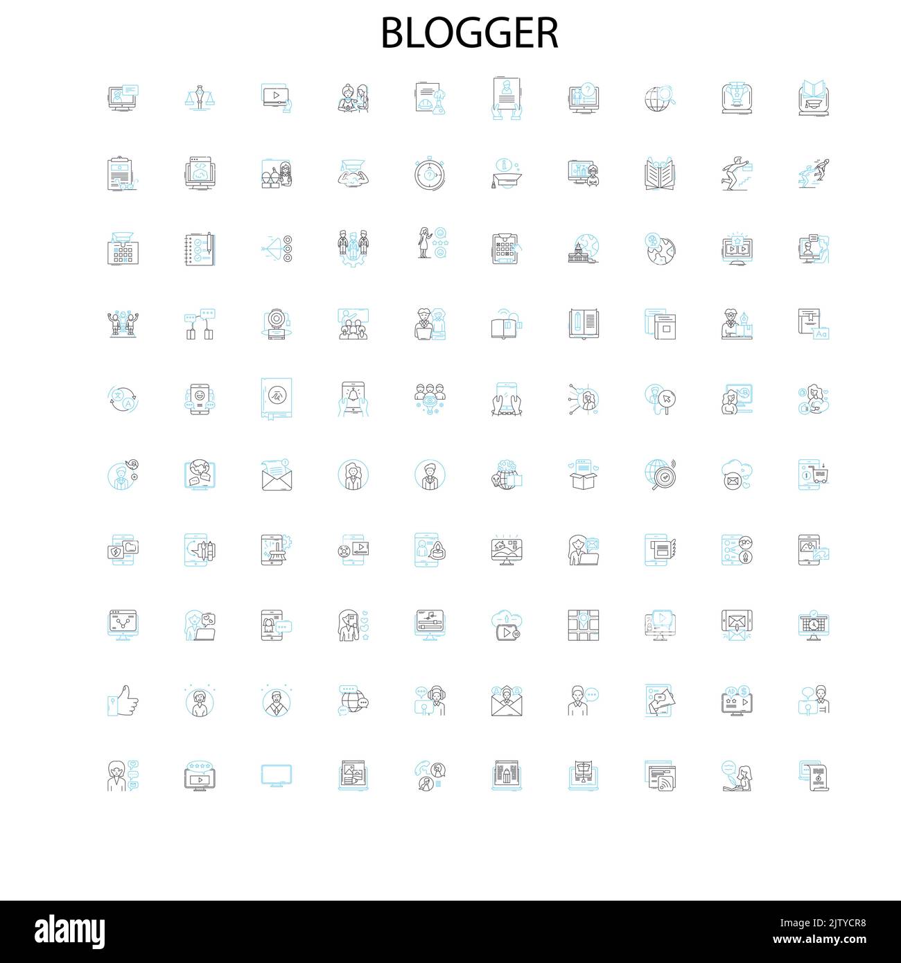 Review line icons signs hi-res stock photography and images - Alamy