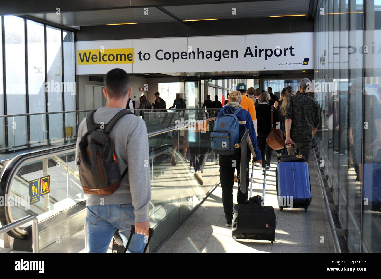 Kastrup/Copenahgen /Denmark/02 September 2022/ Travellers departing ...