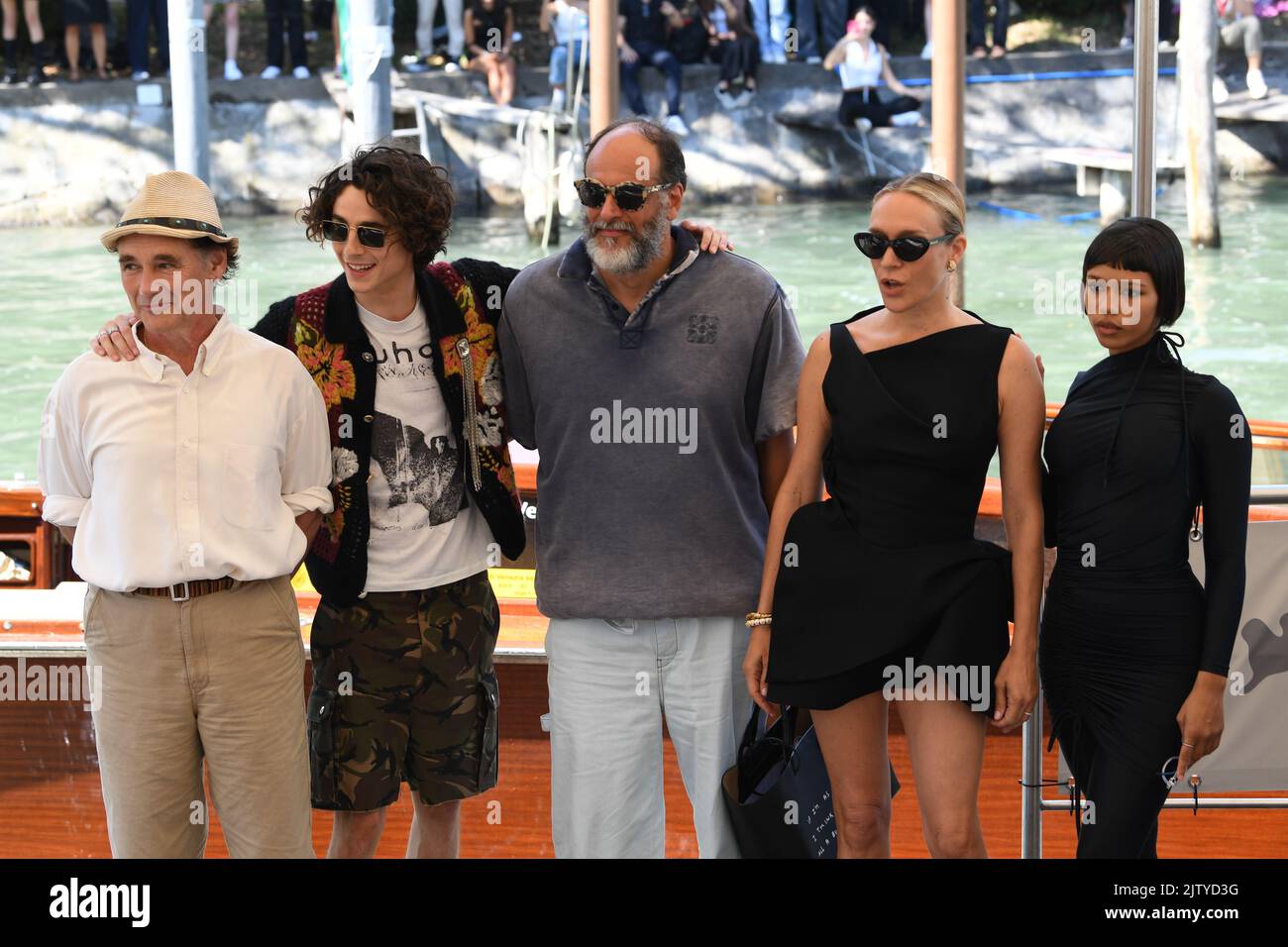 Mark Rylance, Timothee Chalamet, Luca Guadagnino, Chloe Sevigny and ...