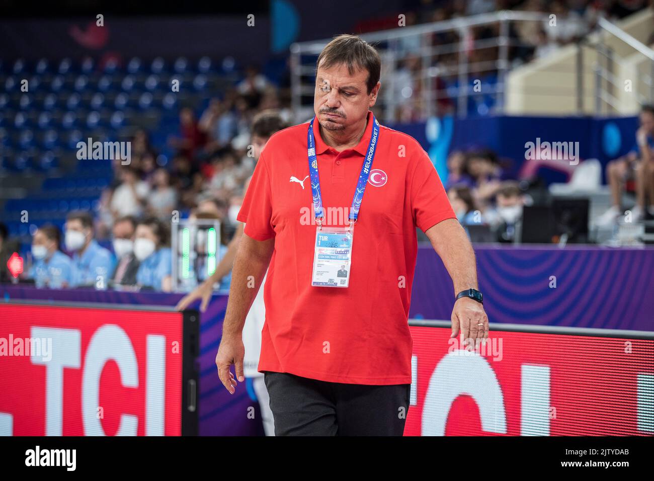 Tbilisi, Georgia, 1st September 2022. Head Coach Ergin Ataman of Turkey ...