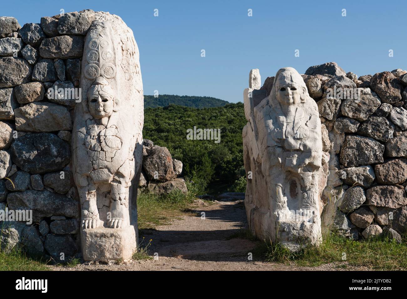 Sphinx Gate at Hattusa which is an ancient city located near modern ...