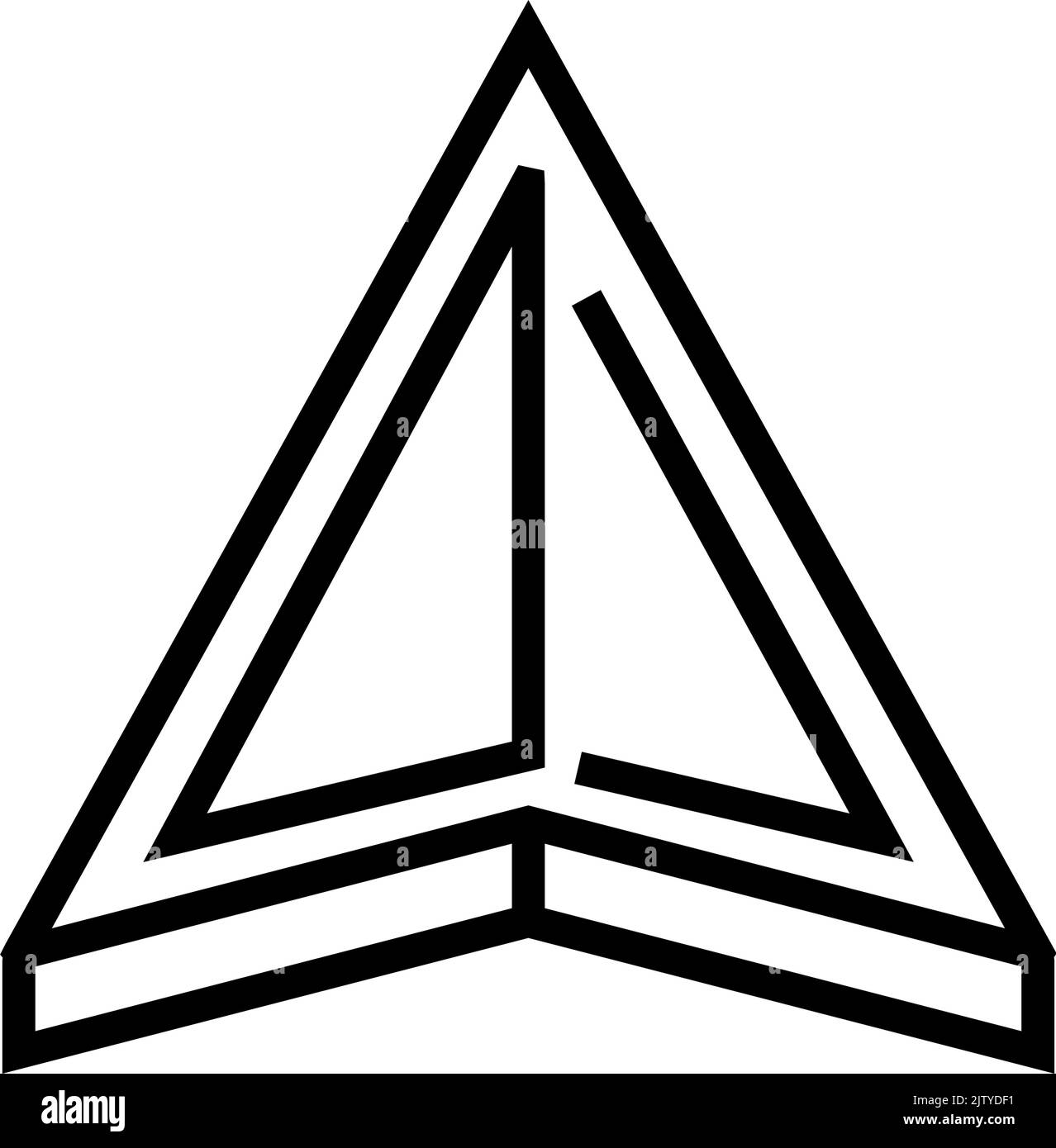 navigation arrow line icon vector illustration Stock Vector Image & Art ...