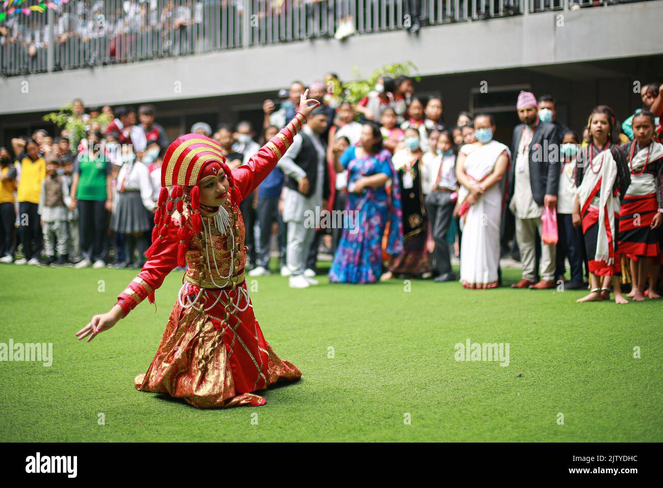 Kathmandu, Bagmati, Nepal. 2nd Sep, 2022. A student dressed up as ...