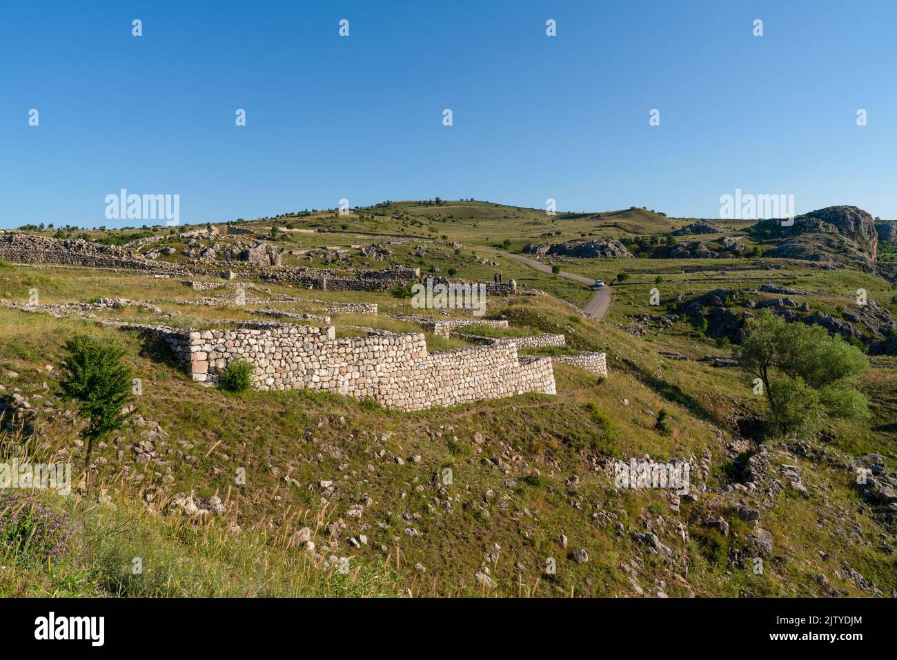 General view of Hattusa was the capital of the Hittite Empire with some ...