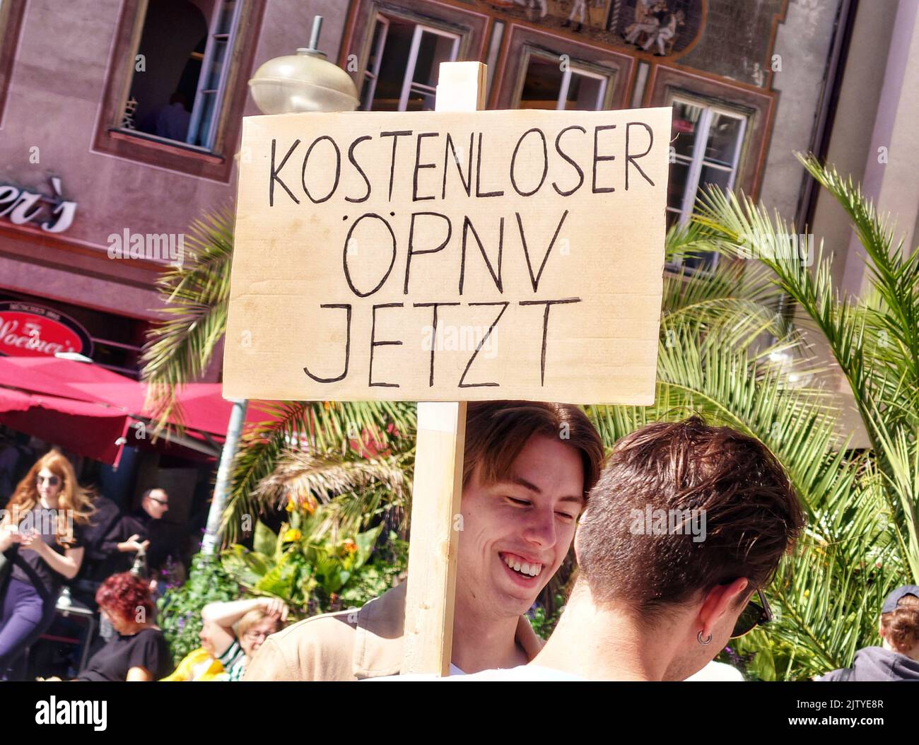 Munich, Bavaria, Germany. 2nd Sep, 2022. Demonstrators at a Fridays for ...