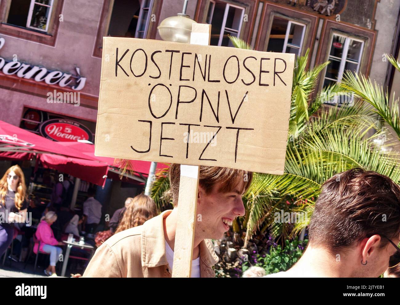 Munich, Bavaria, Germany. 2nd Sep, 2022. Demonstrators at a Fridays for ...