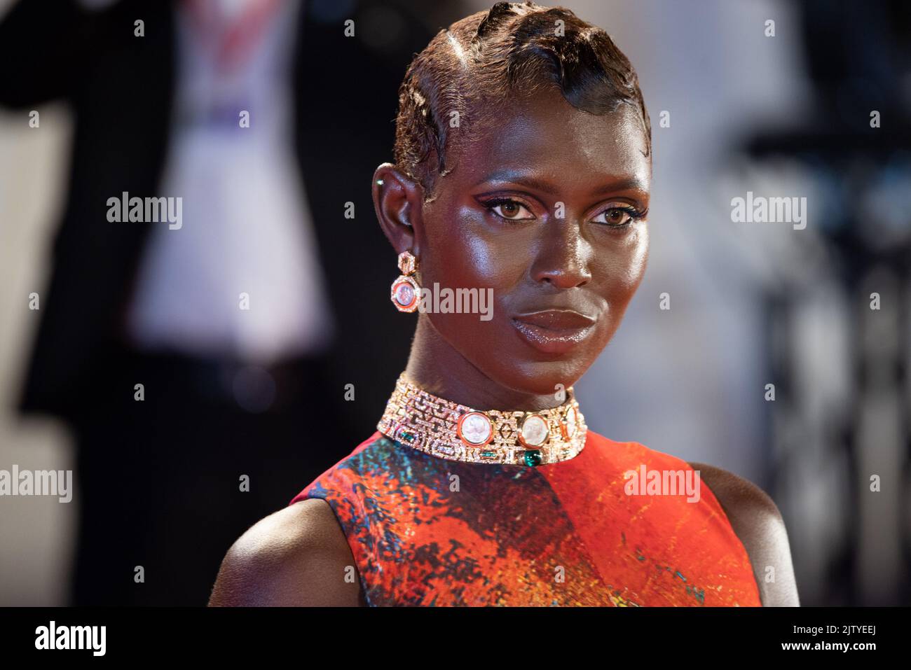 Jodie Turner-Smith attends the "Bardo" red carpet at the 79th Venice ...