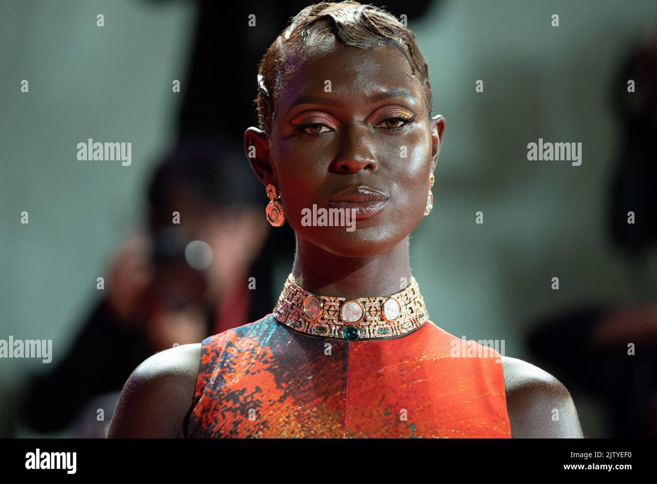 Jodie Turner-Smith attends the "Bardo" red carpet at the 79th Venice ...