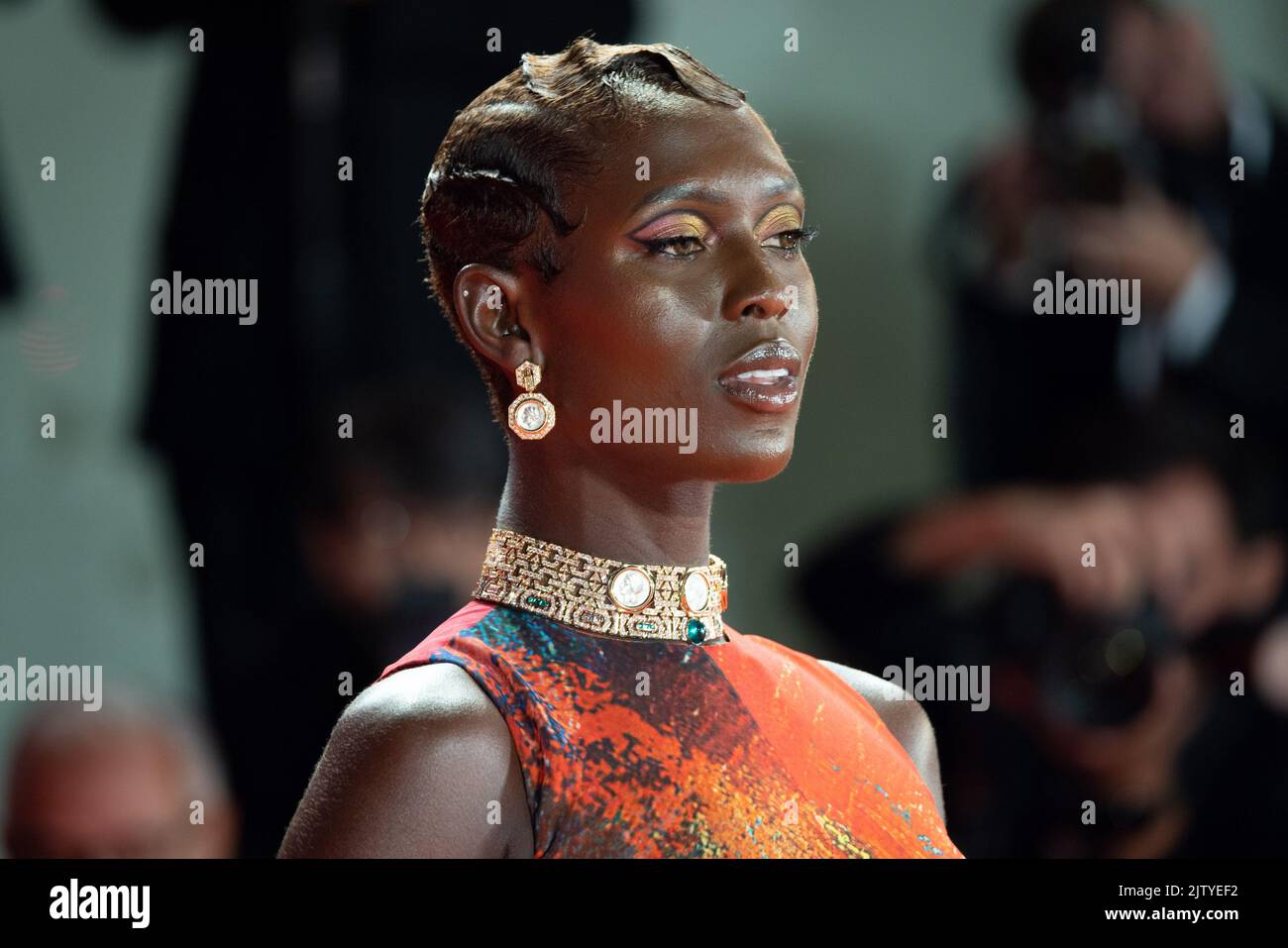 Jodie Turner-Smith attends the "Bardo" red carpet at the 79th Venice ...
