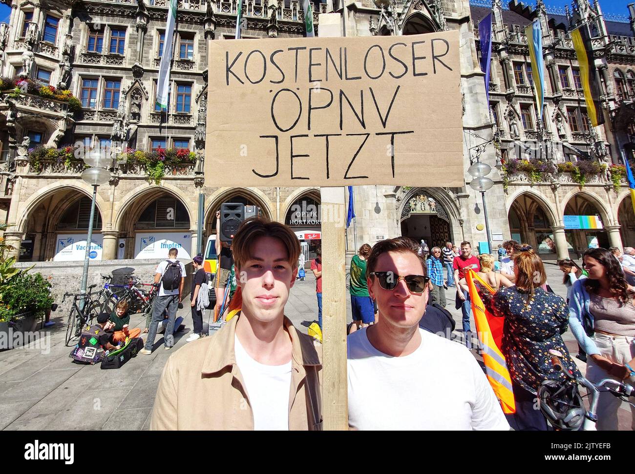 Munich, Bavaria, Germany. 2nd Sep, 2022. Demonstrators at a Fridays for ...