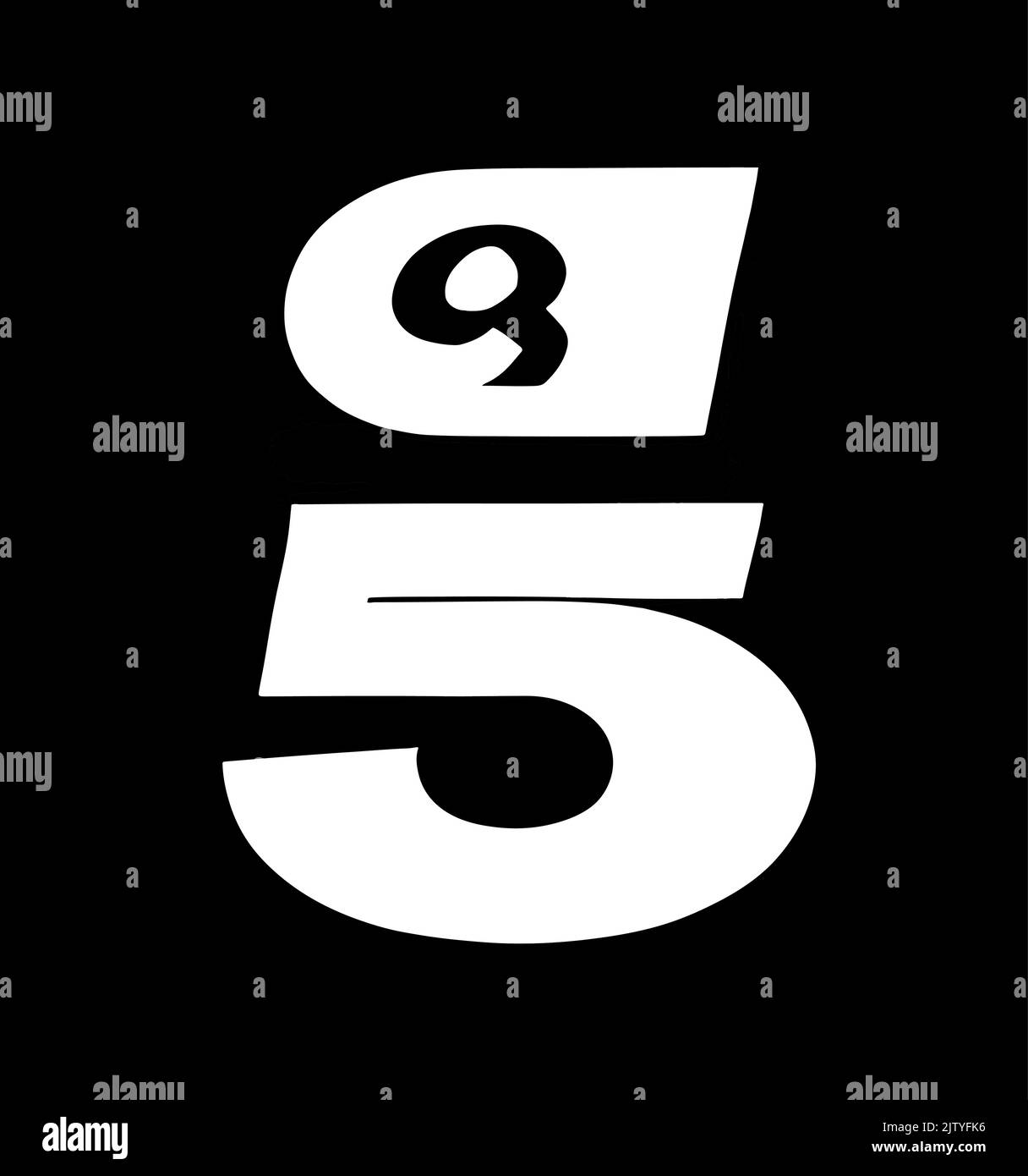 Number logo Black and White Stock Photos & Images - Alamy