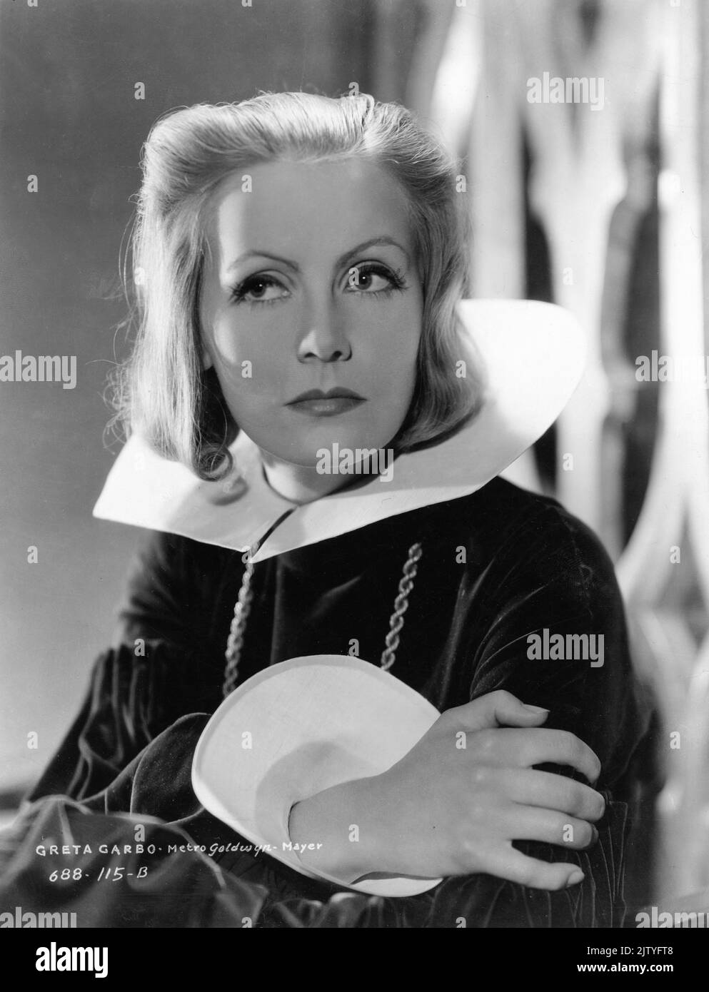 GRETA GARBO Portrait by CLARENCE SINCLAIR BULL in QUEEN CHRISTINA 1933 ...