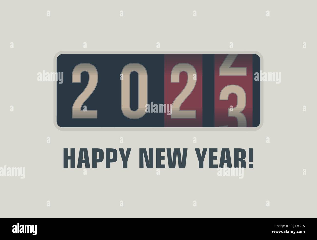 2023 counter numbers countdown. Happy New Year event poster, greeting ...