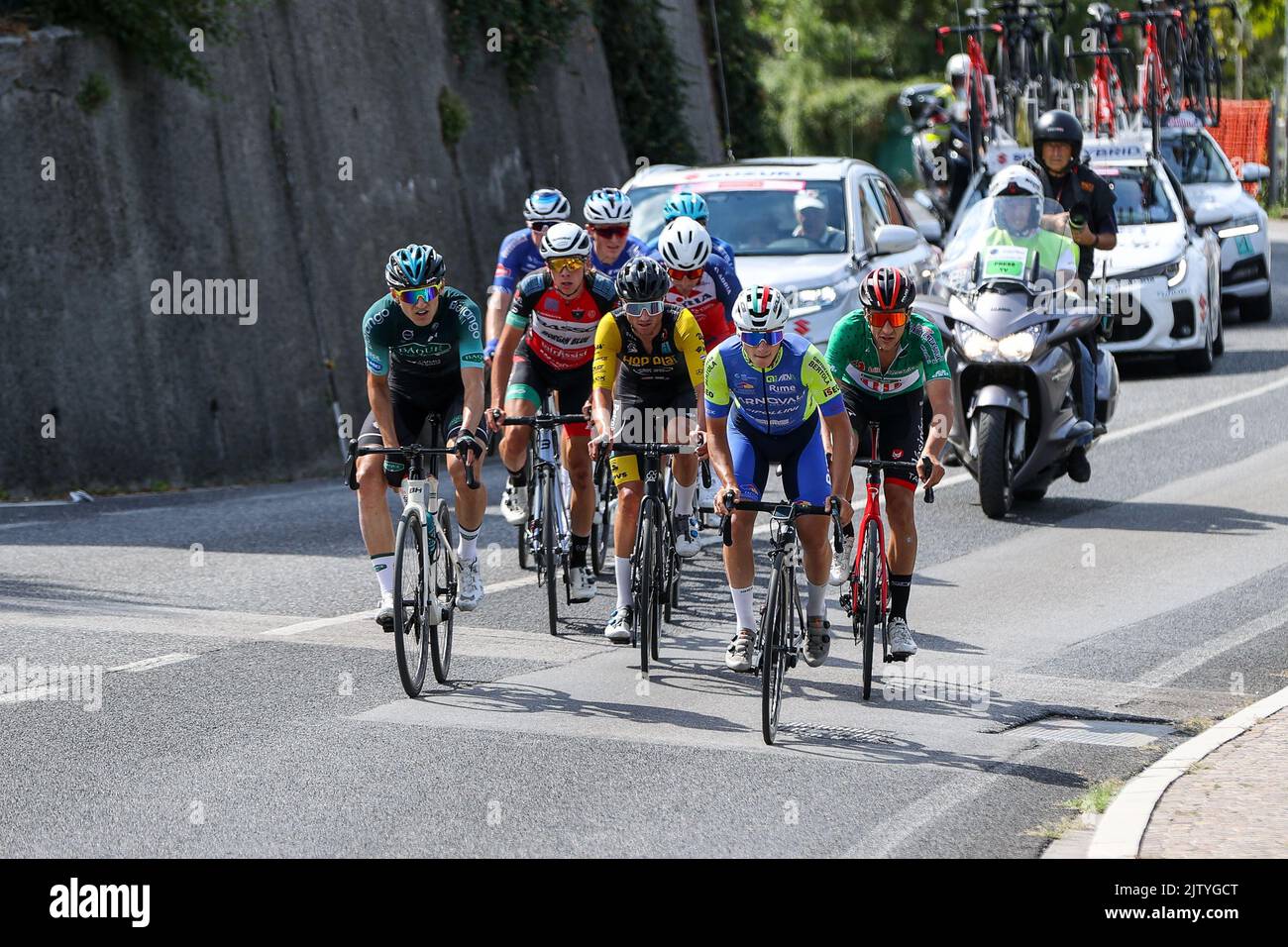 Colloredo Di Monte Albano, Italy. 02nd Sep, 2022. The leading group ...