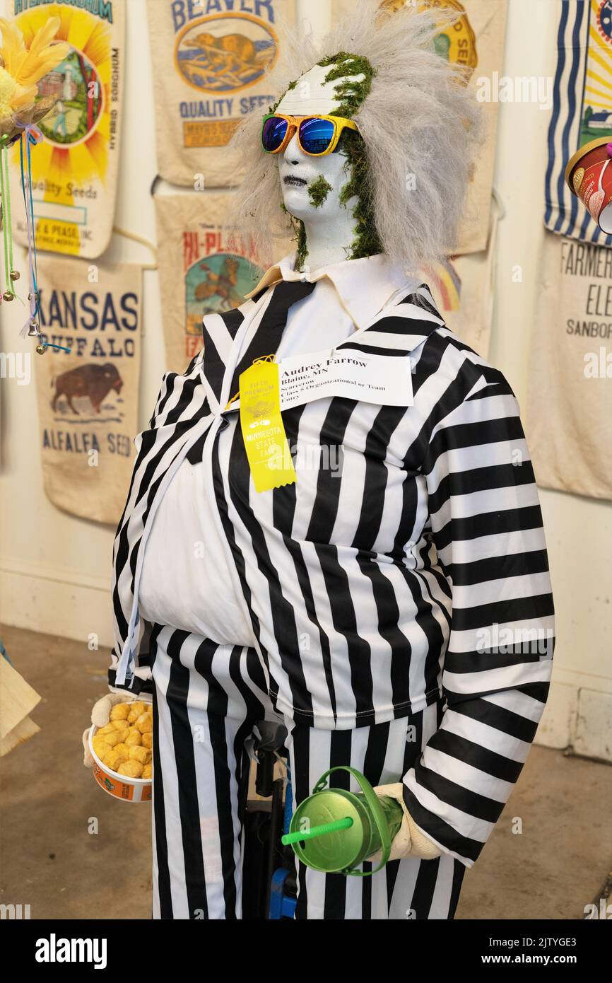 The scarecrow competition display at the Minnesota State Fair in St ...