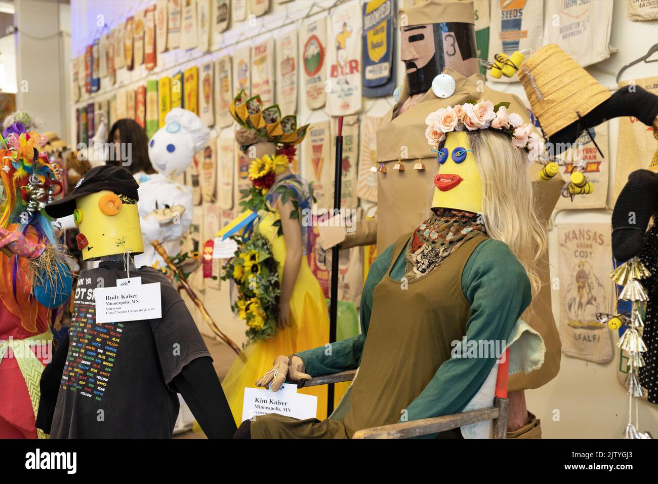 The scarecrow competition display at the Minnesota State Fair in St ...
