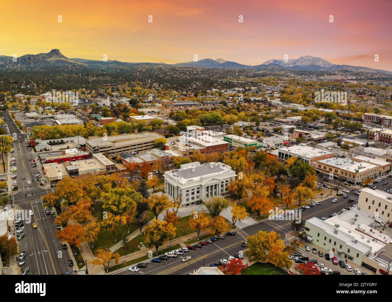 Prescott square in the fall Stock Photo - Alamy