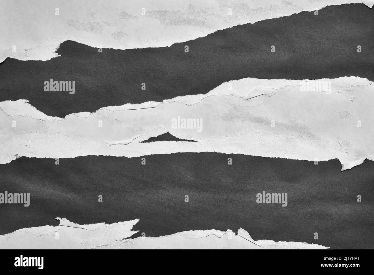 Black and White Torn Paper Collage Style, Ripped Paper Effect, Texture ...