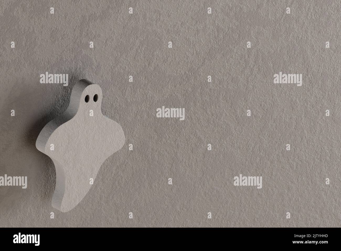Beautiful abstract illustrations Gray Halloween ghost symbol icons on a ...