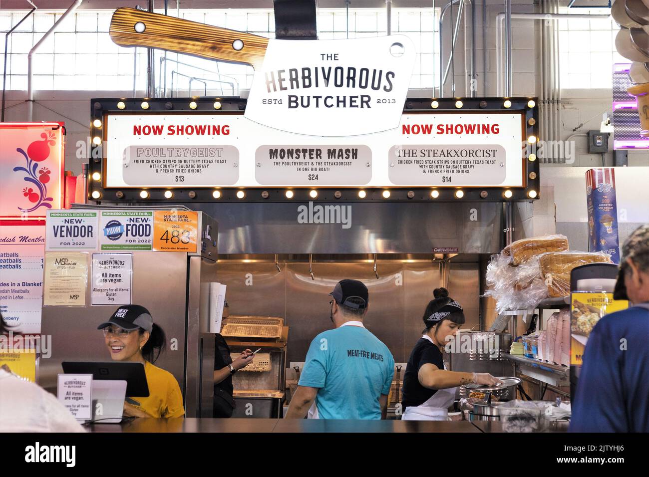 The Herbivorous Butcher vegan food booth at the Minnesota State Fair in ...
