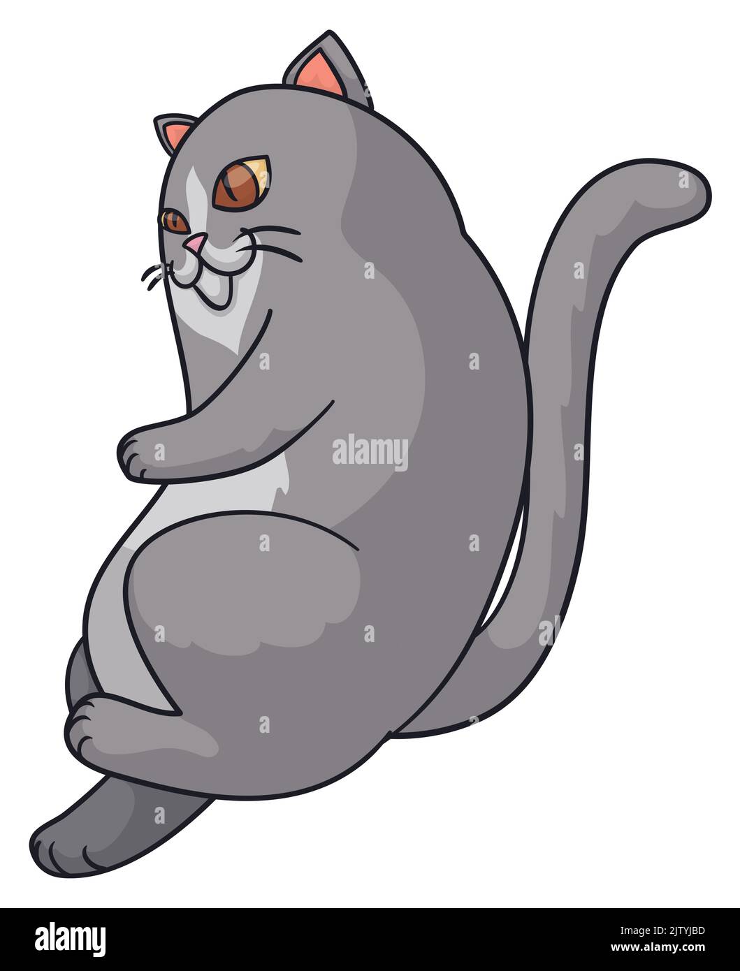 Top view kitten Stock Vector Images - Alamy