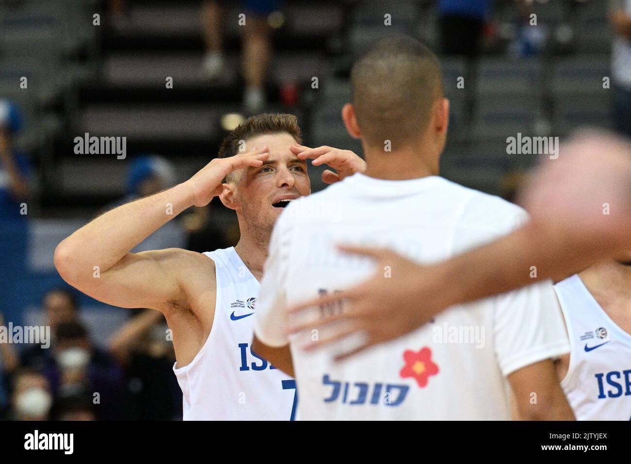 Prague, Czech Republic. 02nd Sep, 2022. Gal Mekel (Israel) reacts ...