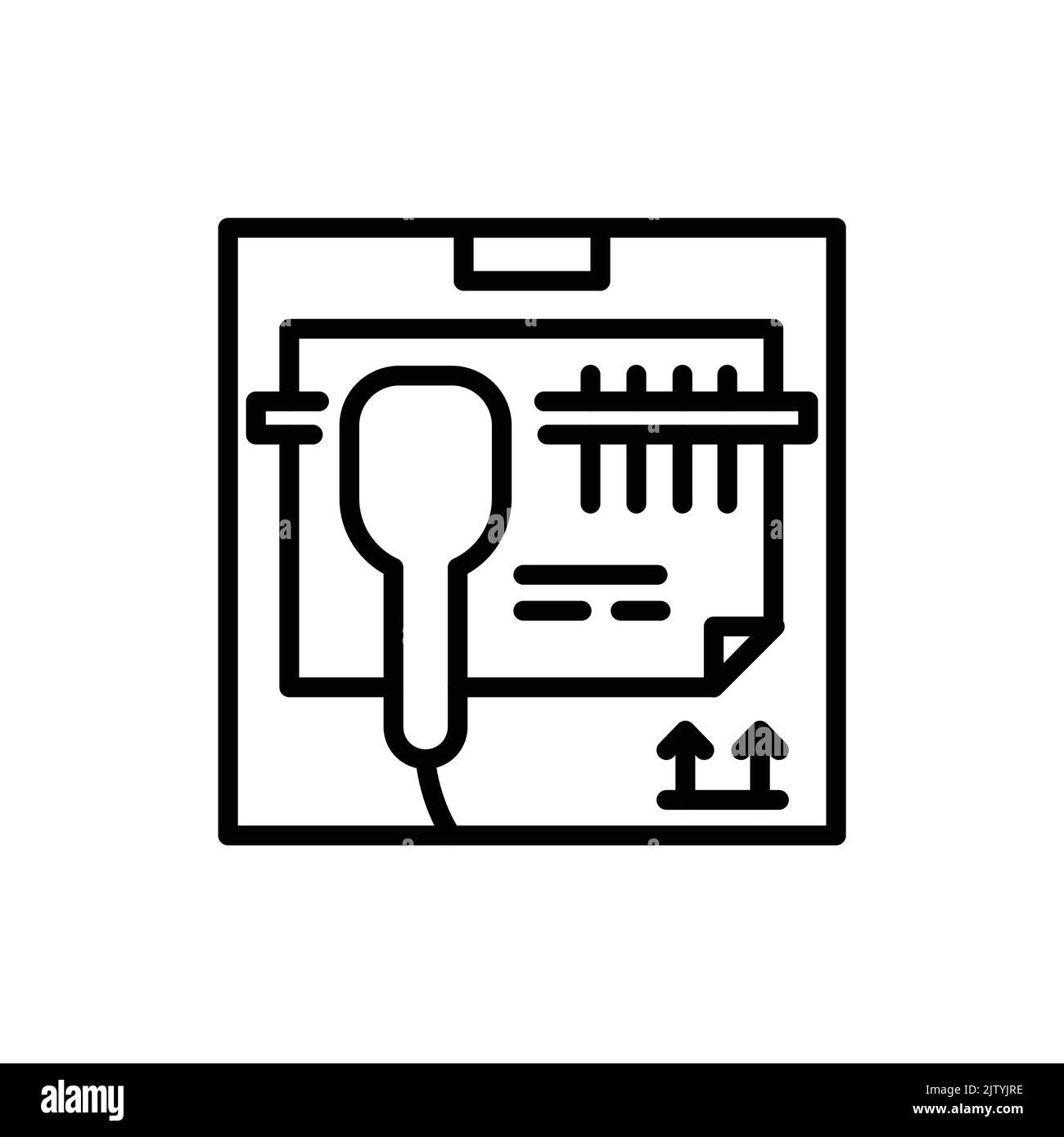 Barcode reading olor line icon. Pictogram for web page Stock Vector ...