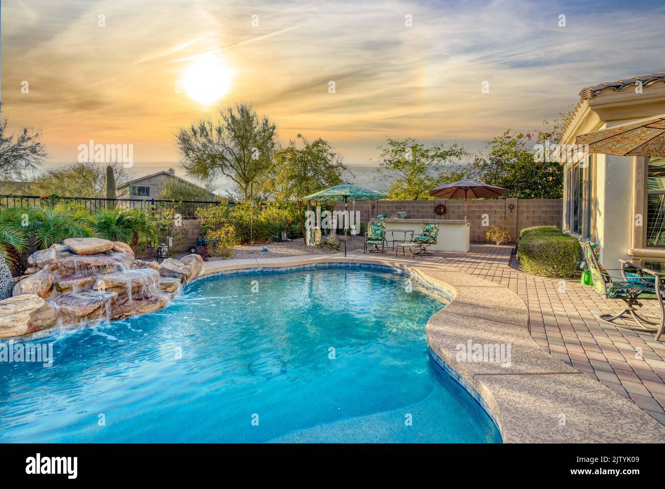 Stylish pool hi-res stock photography and images - Alamy