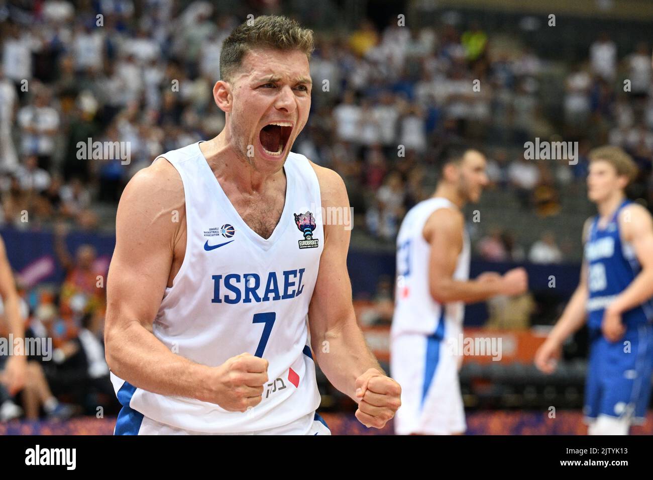 Prague, Czech Republic. 02nd Sep, 2022. Gal Mekel (Israel) reacts ...