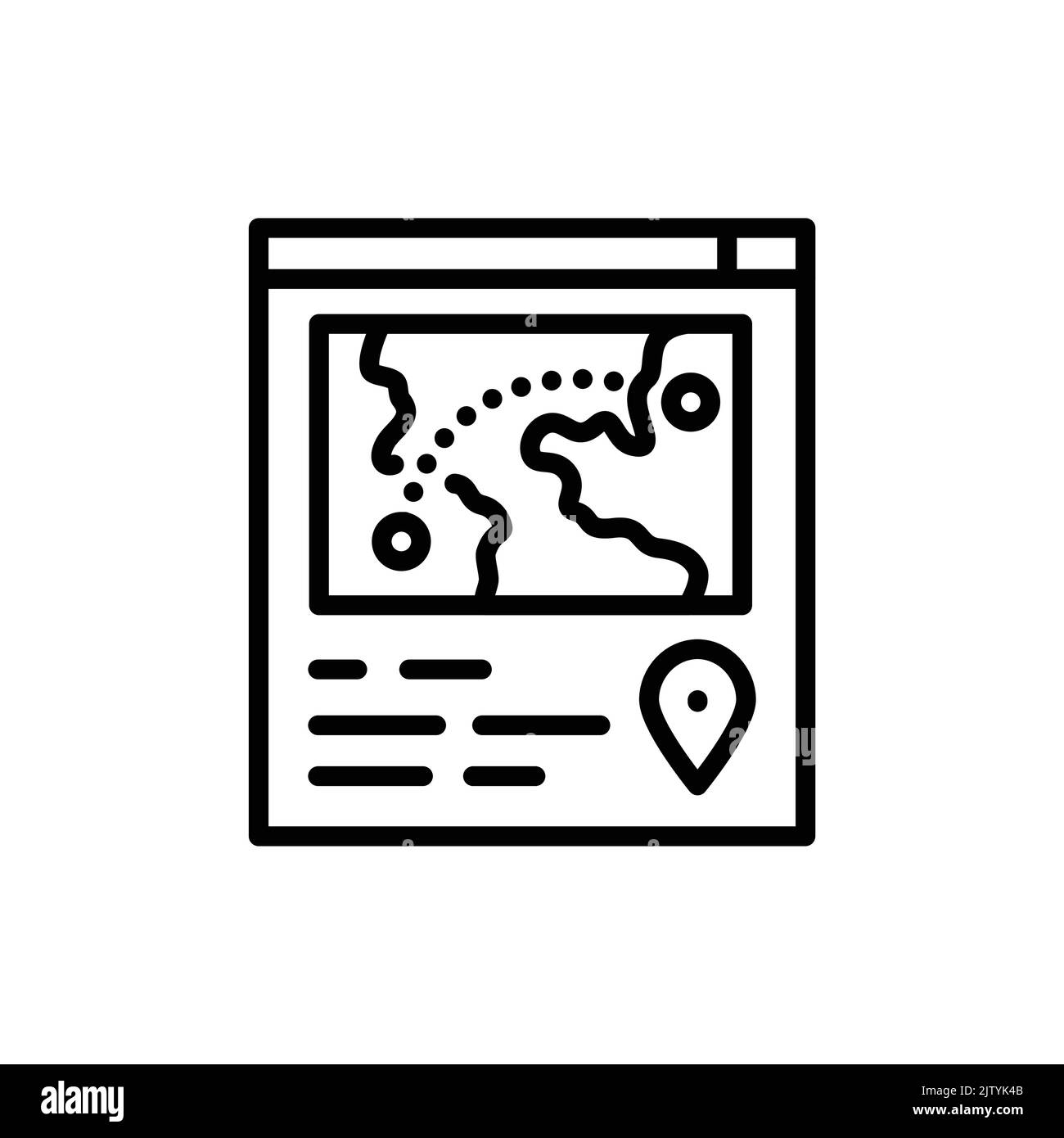 Track your order olor line icon. Pictogram for web page Stock Vector ...