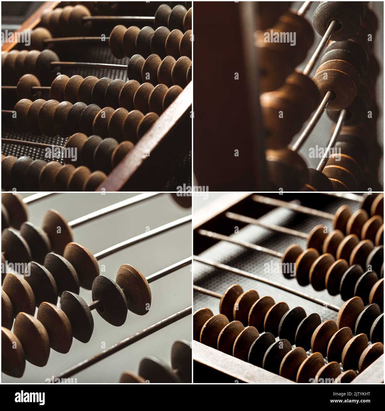 Black background abacus Cut Out Stock Images & Pictures - Alamy