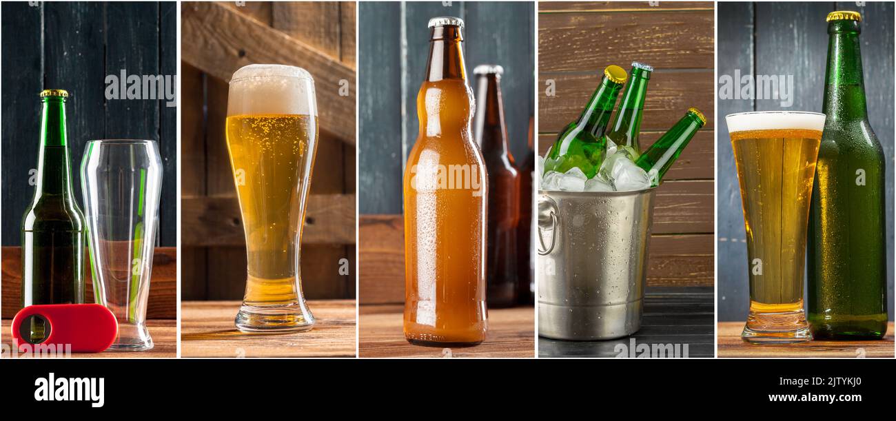 Drinks collage hi-res stock photography and images - Alamy