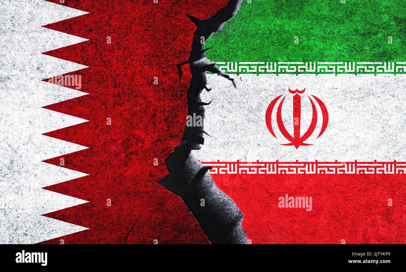 Qatar iran flag hi-res stock photography and images - Alamy