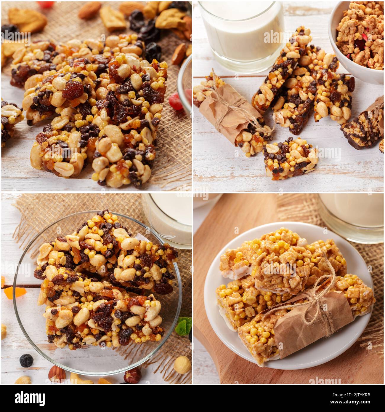 healthy eating collage Stock Photo - Alamy