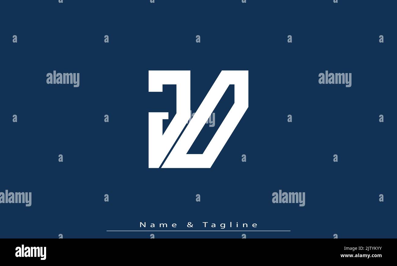 Alphabet letters Initials Monogram logo JD , DJ Stock Vector Image ...