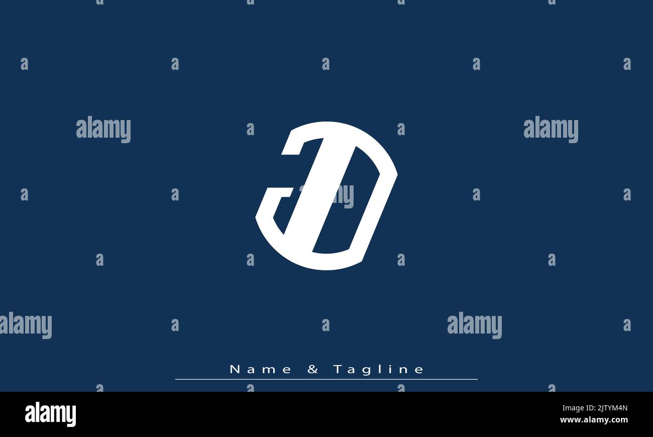Alphabet letters Initials Monogram logo JD , DJ Stock Vector Image ...