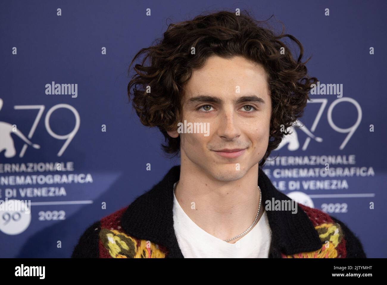 Timothee Chalamet attends the photocall for "Bones And All" at the 79th ...