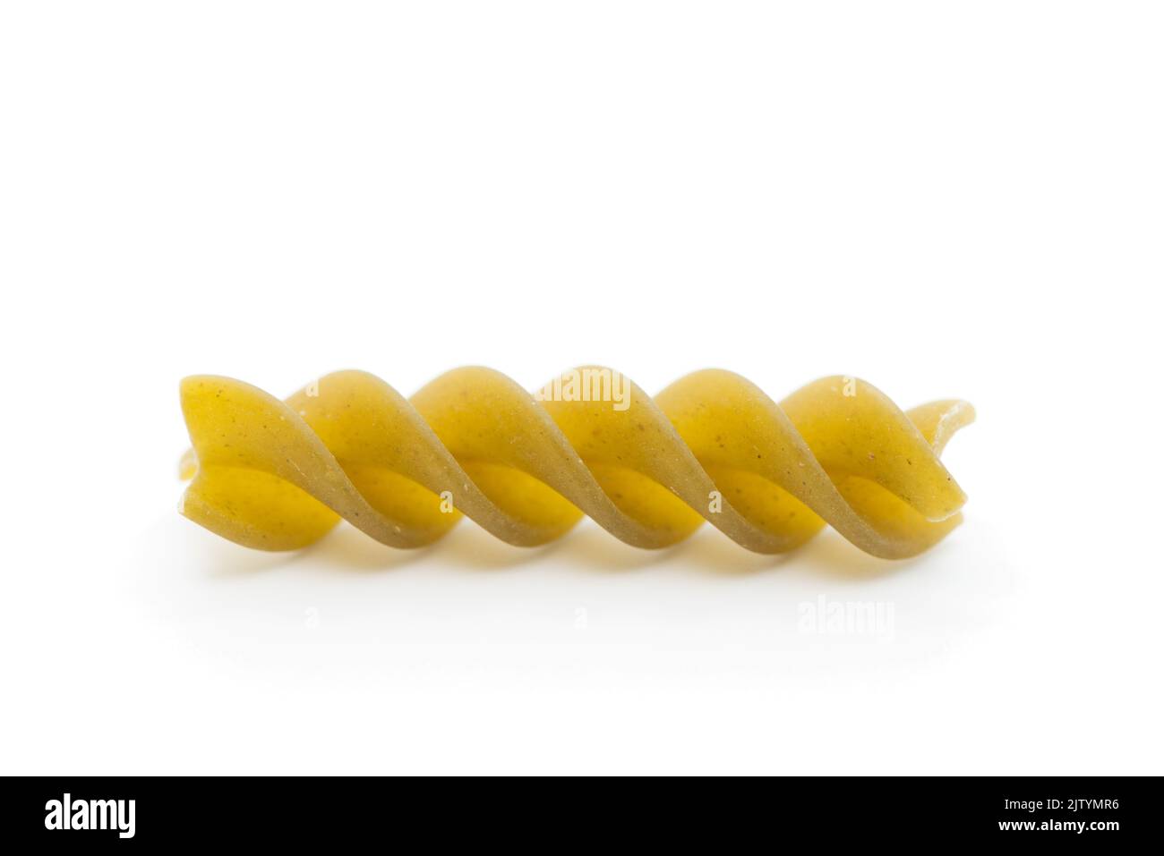 Pasta in a close up, green colored, vegan, pasta, fusilli, noodle ...