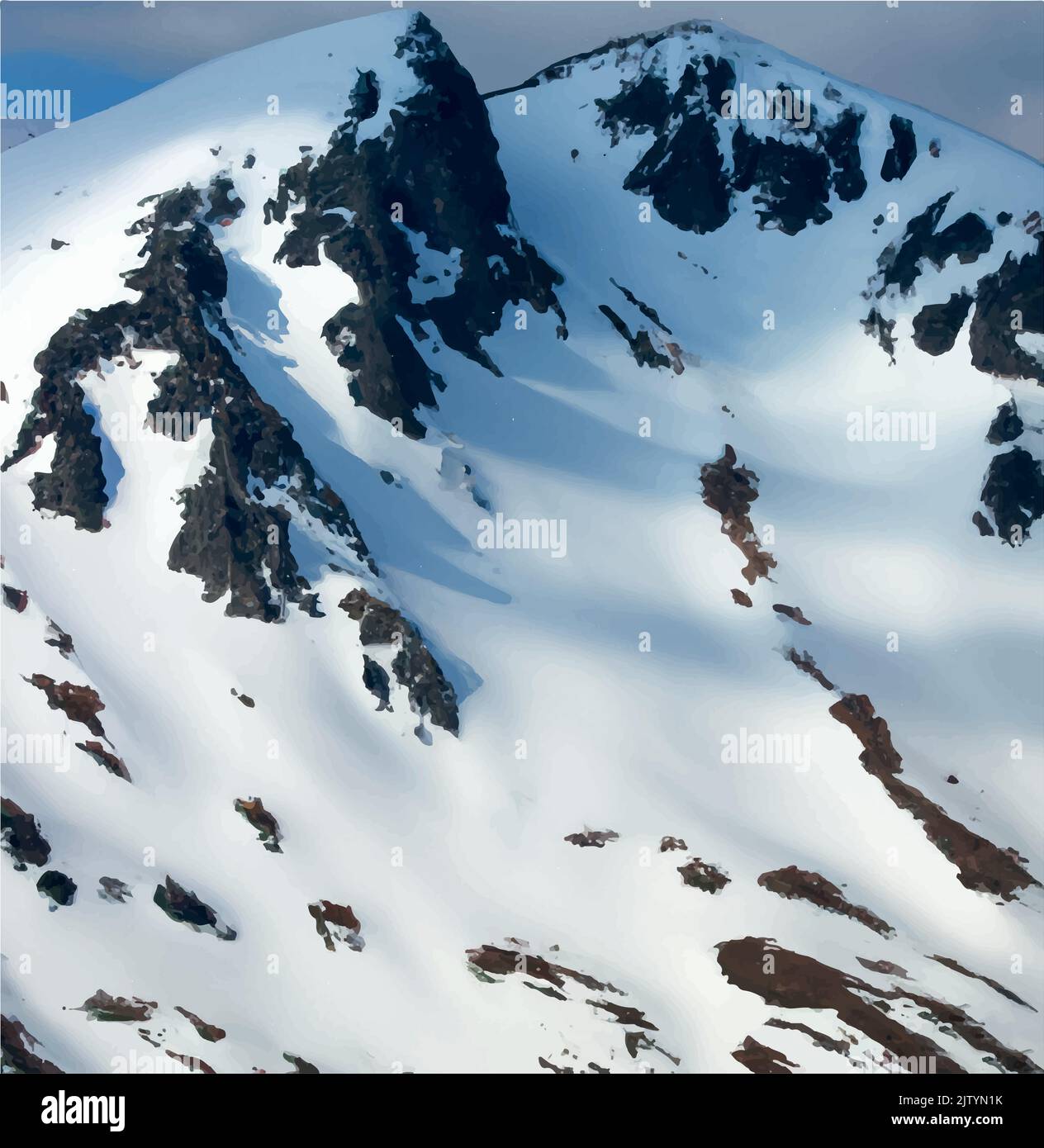 Snow covered backdrop Stock Vector Images - Alamy