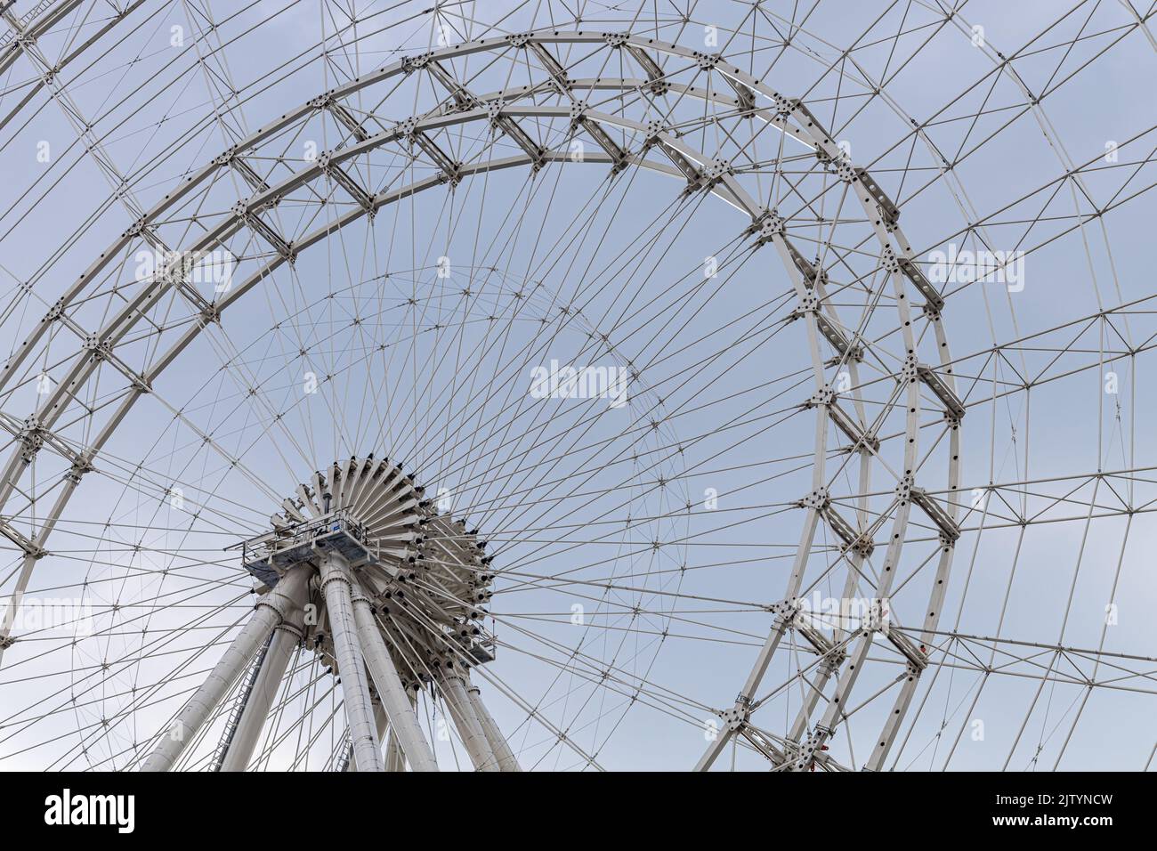fragment of ferris wheel booths without people Stock Photo - Alamy