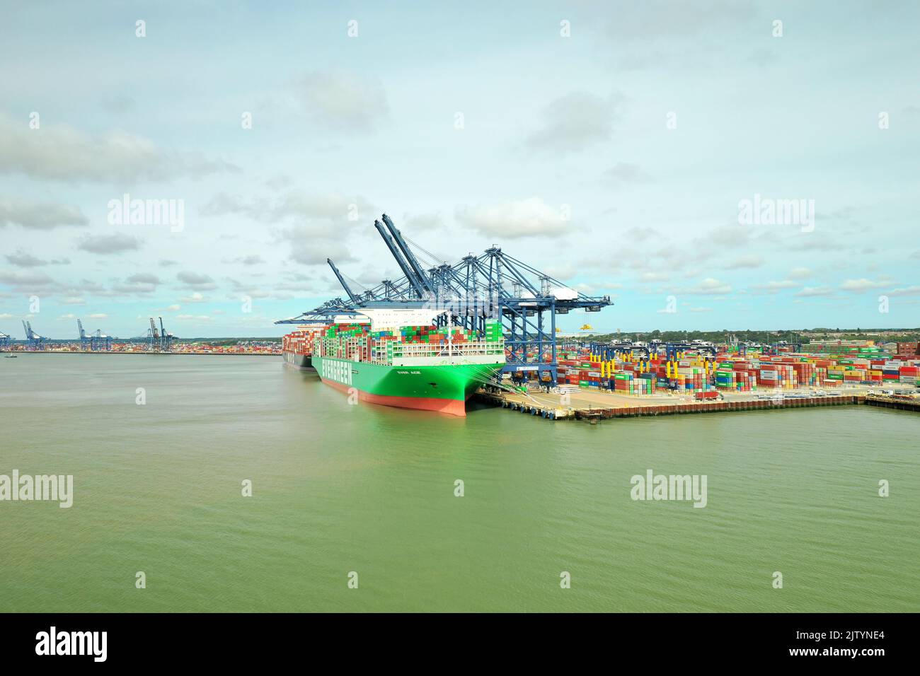 Everace at Felixstowe Port Stock Photo - Alamy