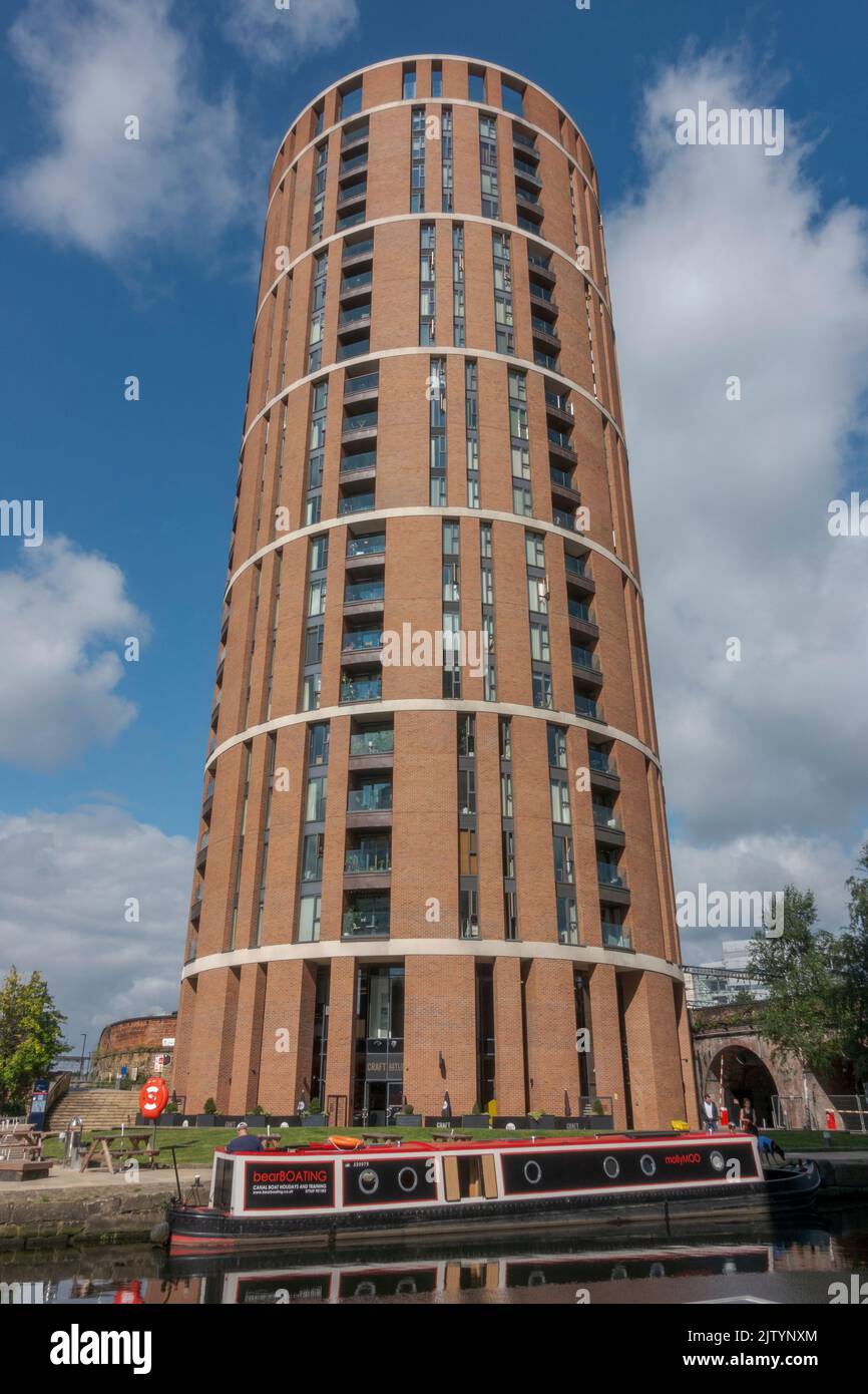 Candle House apartment block,Leeds Dock, a mixed development with ...