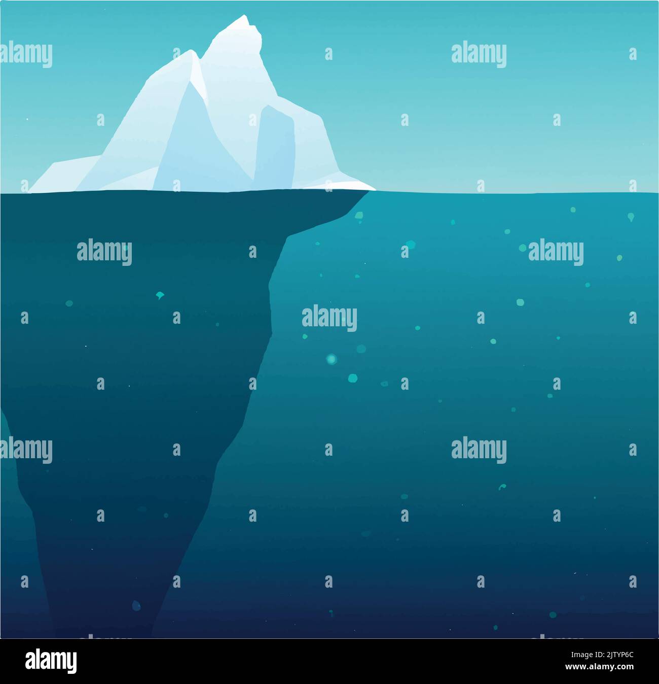 An iceberg in the ocean cool for background Stock Vector Image & Art ...