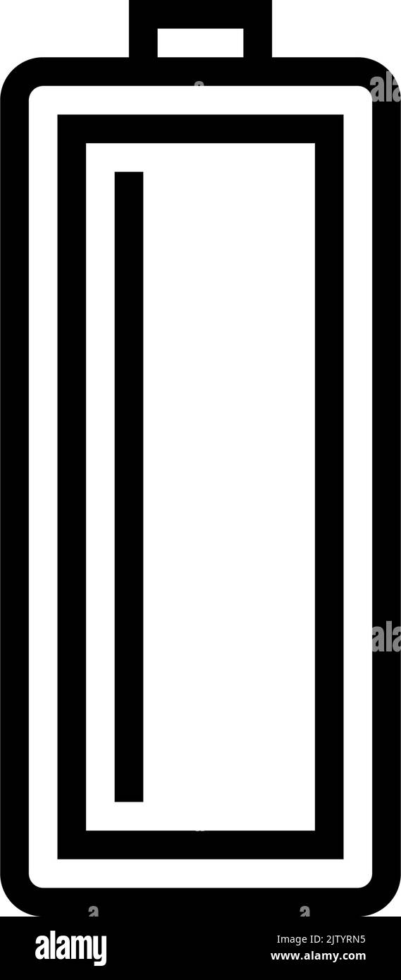 full battery power energy line icon vector illustration Stock Vector ...