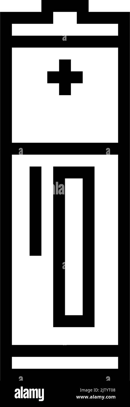 aaa battery power energy line icon vector illustration Stock Vector ...